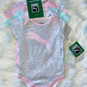 Puma | One Pieces | New Baby Girl 5 Pack Puma Onesies | Poshmark